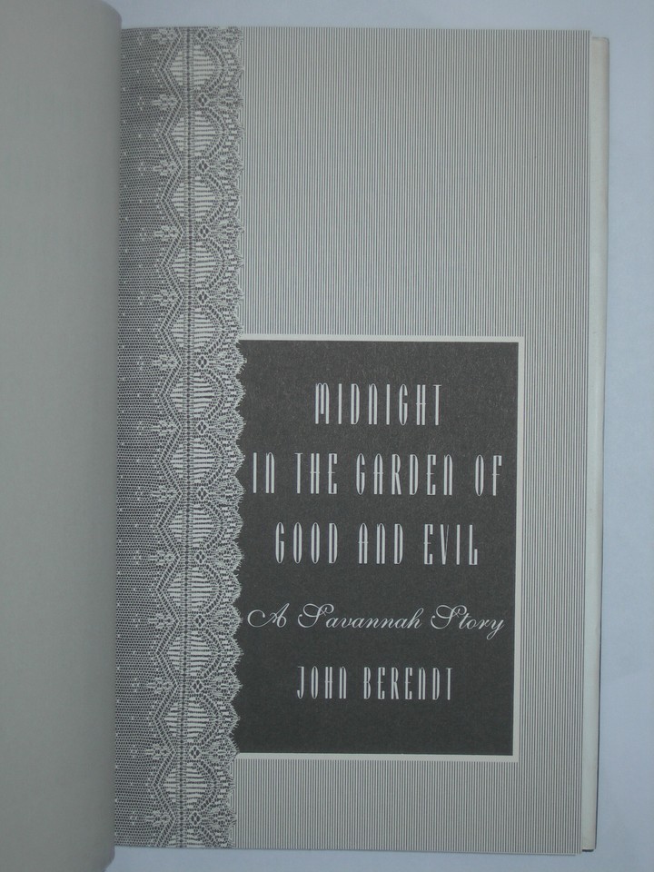 Midnight in the Garden of Good and Evil John Berendt 1st US Edition ...
