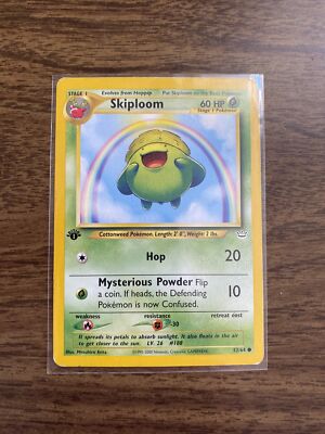 Pokemon Card Skiploom 52/64 Neo Revelation 1st Edition Near Mint | eBay
