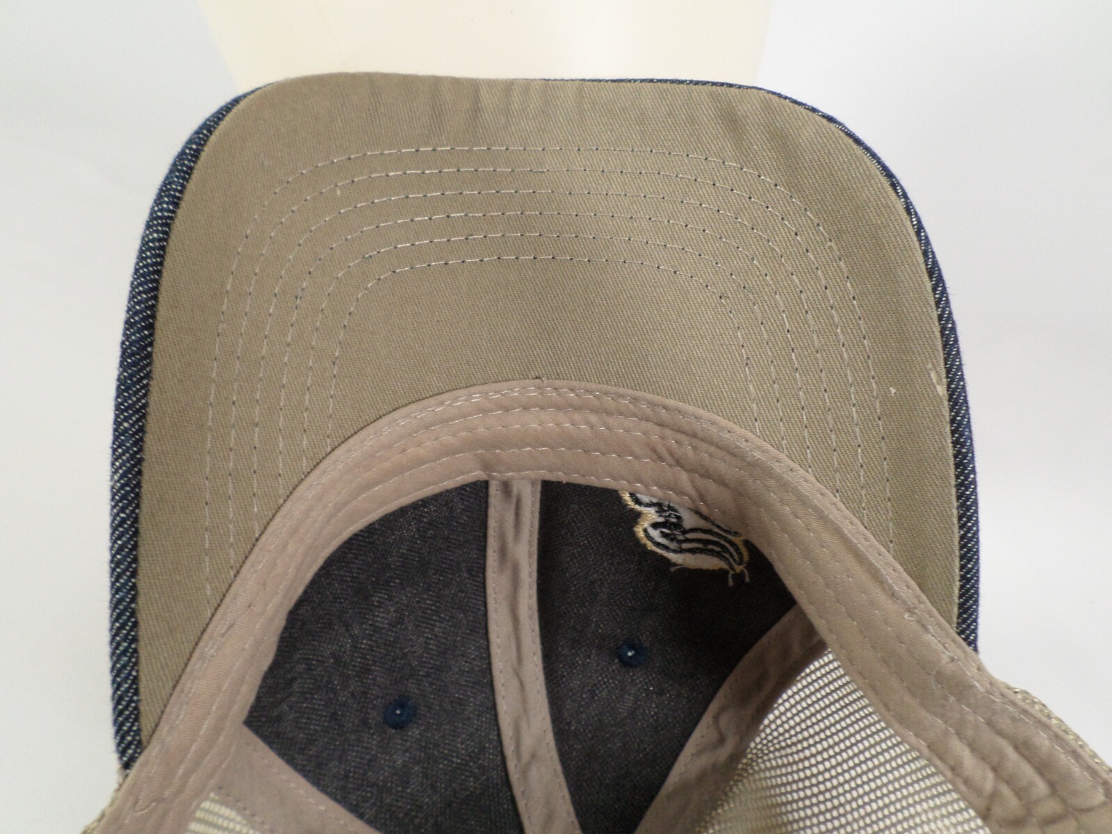 Panera Bread Restaurant Hat Cap Chambray Denim Employee Uniform Trucker ...