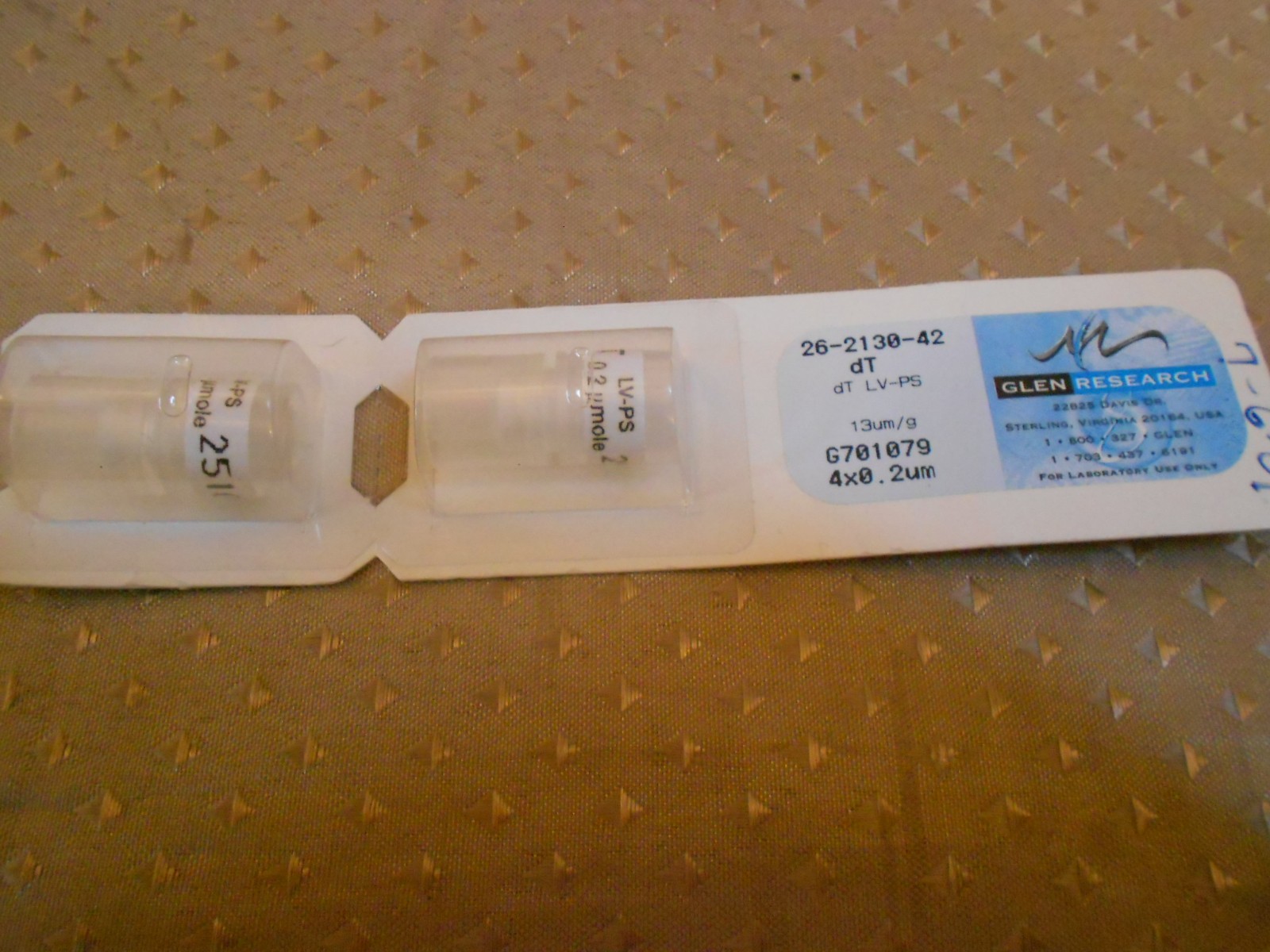 New Glen Research AB 3900 1000Å CPG dT LV Polystyrene Column 0.2µm 26-2130-42 | eBay