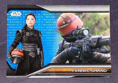 2021 Topps Star Wars Bounty Hunters #B3-38 FENNEC SHAND BLUE BOUNTY 3 ...