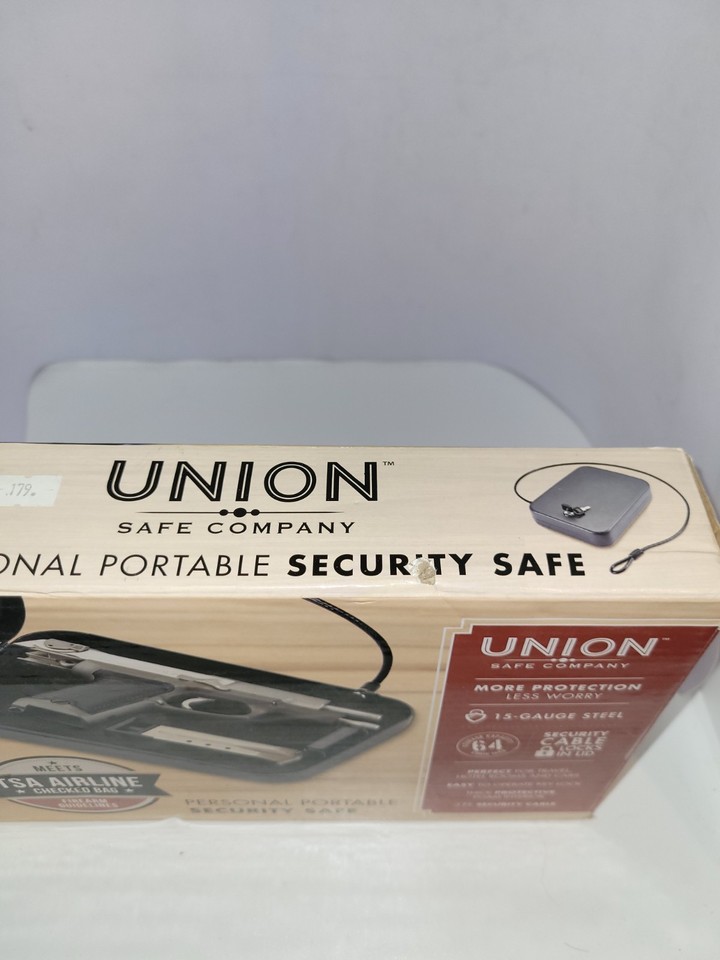 Union Safe Company Personal Portable Security Safe Travel Safe NEW in ...