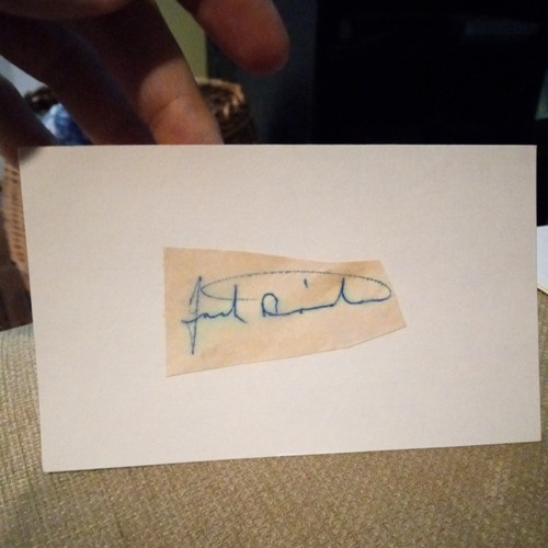 Jack Bionda Boston Bruins Maple Leafs Signed Hockey 3x5 Paper Scrap ...