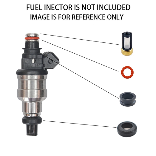 4X Fuel Injector Rebuild Repair Kit Fit MD087060 for DSM Mitsubishi ...