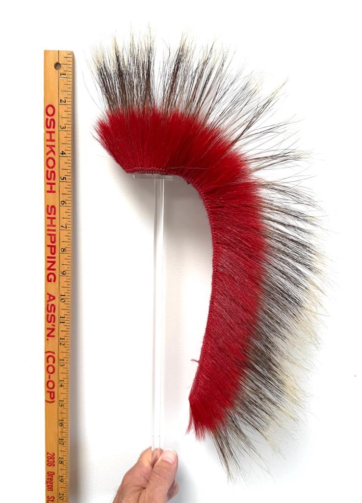 18" NATIVE AMERICAN PORCUPINE HAIR DANCE ROACH | eBay