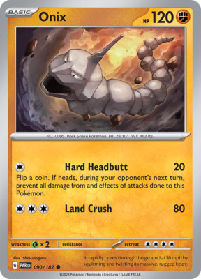 Onix 90/182 Pokémon TCG Paradox Rift | eBay