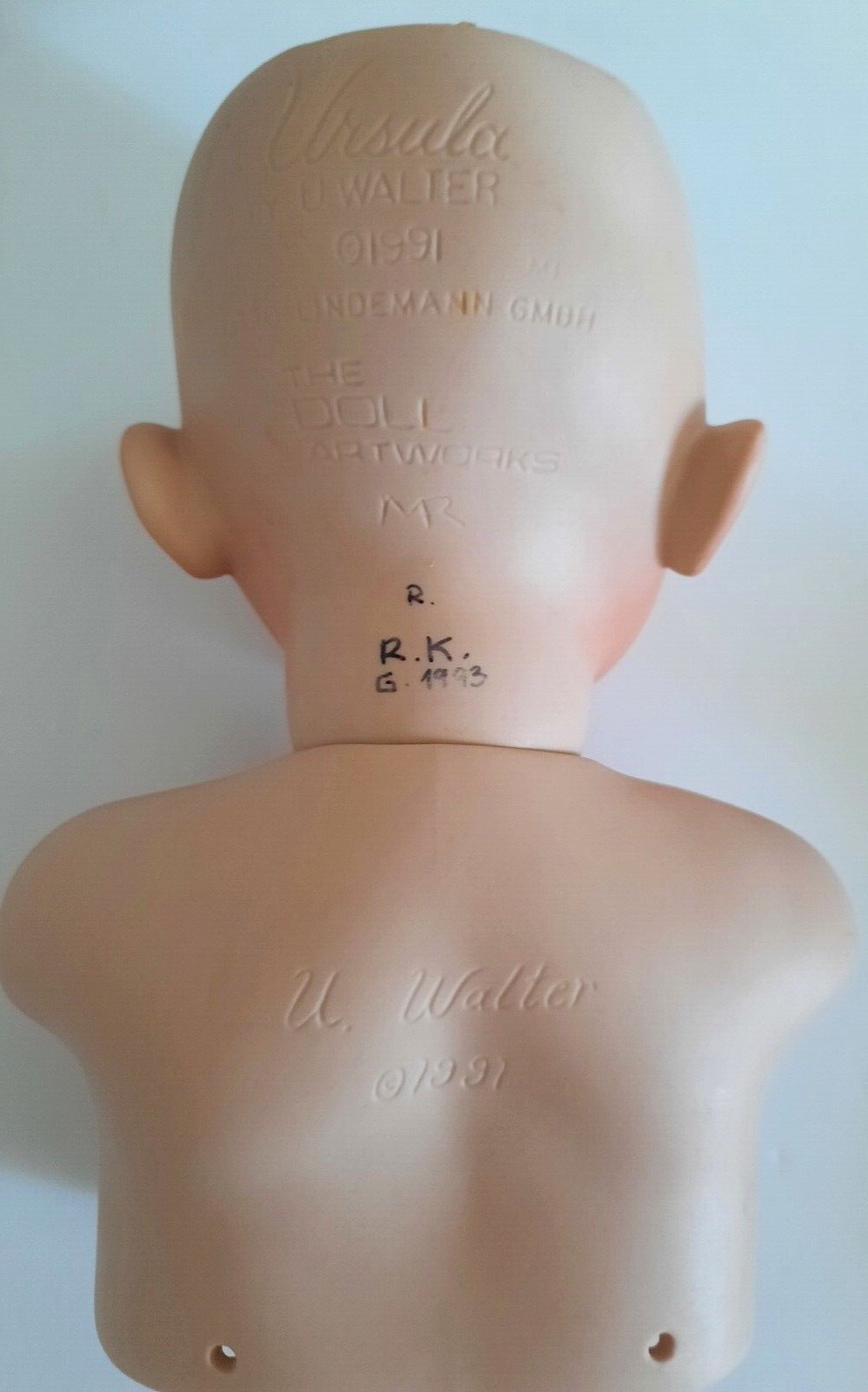 Ursula By U.Walter Porcelain Large Doll Parts For Doll Making, Repair ...