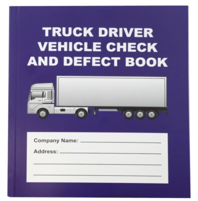 Daily Check Driver Defect Book HGV Truck Van 50 Page Defect fault ...