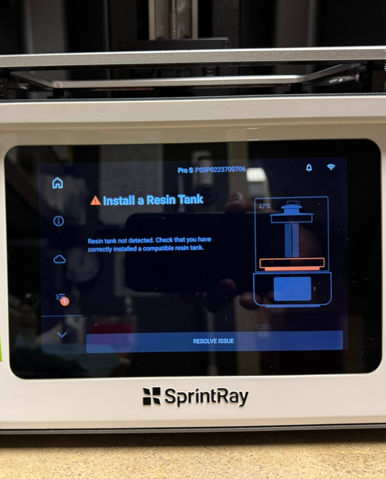 Sprintray Pro 55S 3D Dental printer + Procure 2 + Pro55S Crown Kit ...