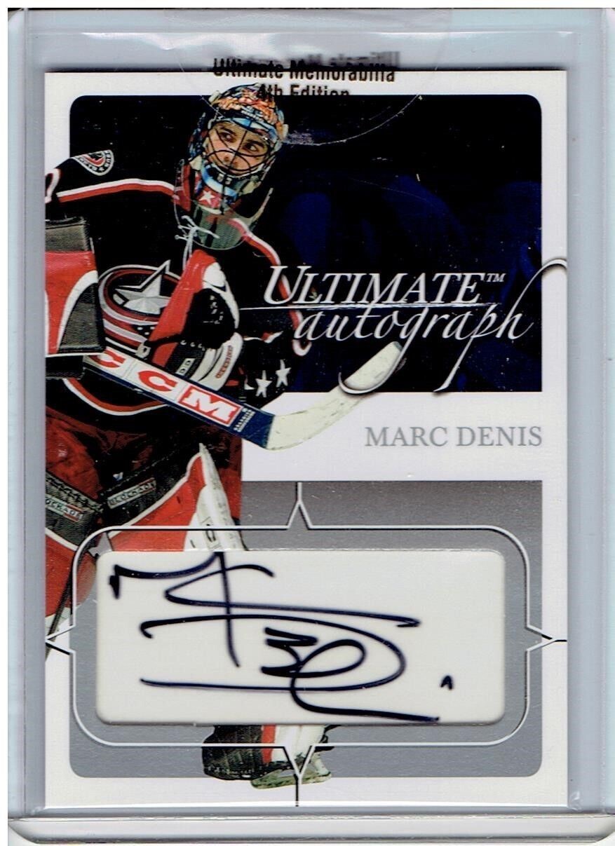 Marc Denis 2003-04 BAP Ultimate Memorabilia Autographs #62 110/135 | eBay