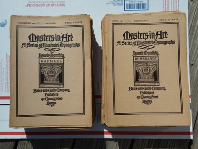 Lot 29 Antique 1900s Masters Art Illustrated Monograph Series Magazine ...