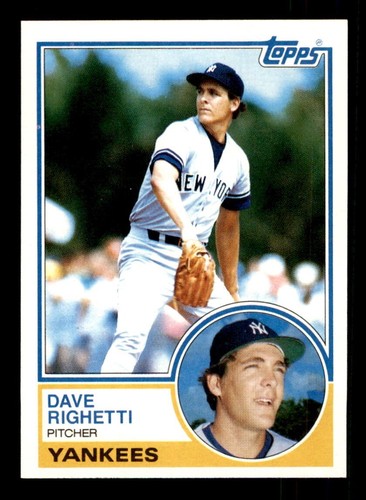 1983 Topps Baseball #176 Dave Righetti NM/MT or Better *d13 | eBay