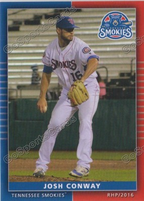 2016 Tennessee Smokies Josh Conway RC Rookie Chicago Cubs | eBay