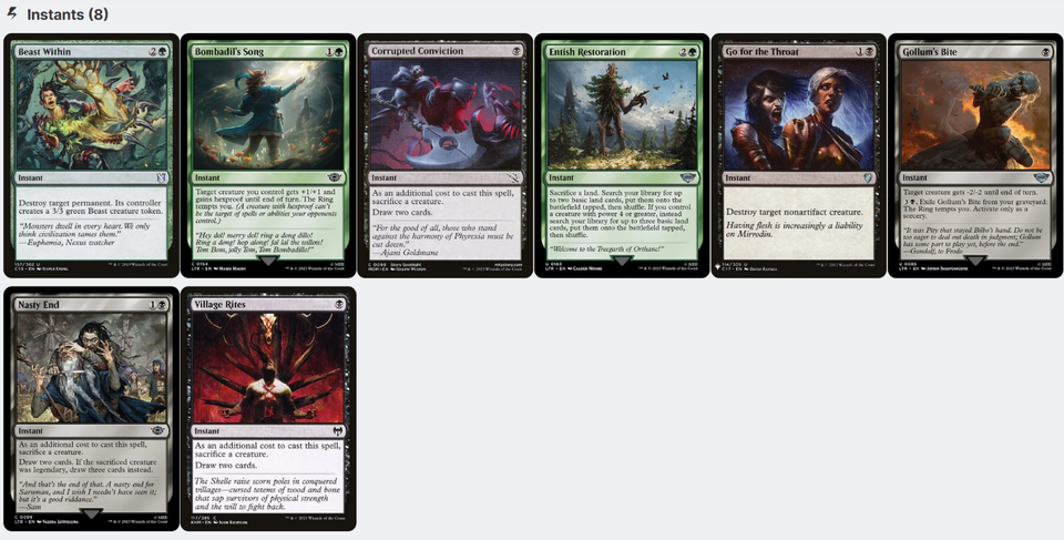 Smeagol, Helpful Guide LotR CREATURE SACRIFICE Magic MTG Custom ...