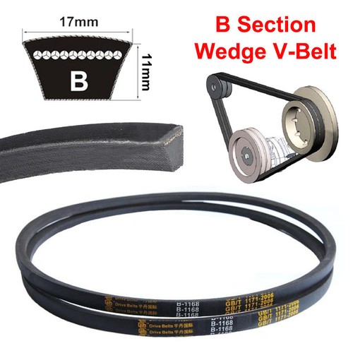 B Section V Belt 17mm*11mm Sizes B24~B119 High Quality For Industrial ...