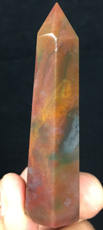 70g NATURAL Beautiful Blue Aquatic Agate Quartz Crystal POINT HEALING ...