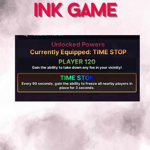 TimeStop Power | Unverified Account | Ink Game | eBay