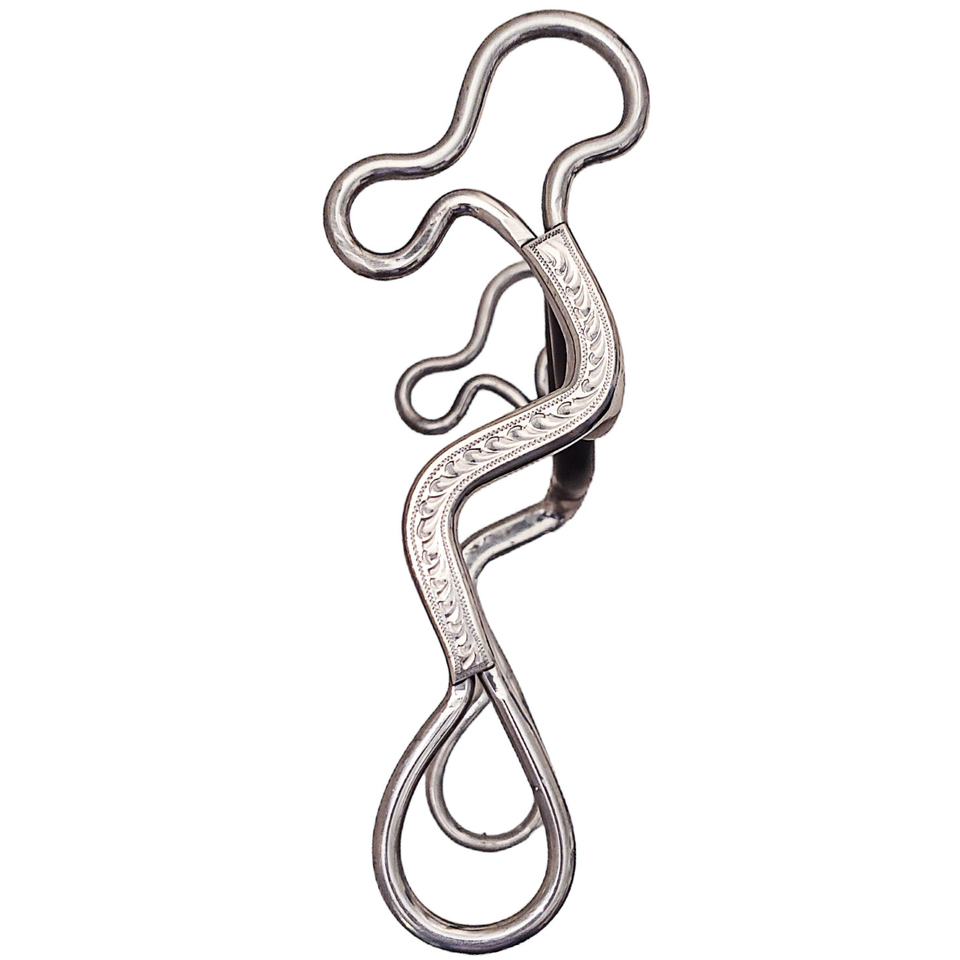 Winchester Sterling Silver Cavalry S Cheeks Short Shank Medium Curb ...