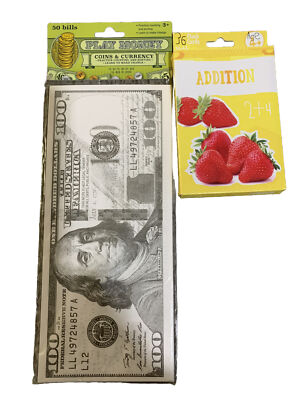 Addition Flash 36 Cards Bendon Fun Learning And A Set Of Play Money To ...