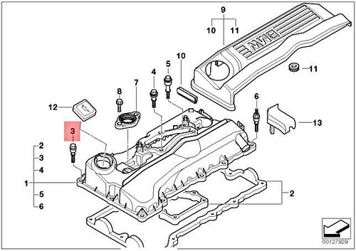 Genuine BMW X3 Z4 E46 E81 E83 E85 E87 E90 E91 Collar Screw M6x38.5 ...