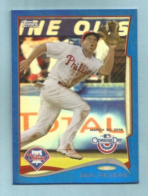 2014 Topps Opening Day Baseball BLUE FOIL Ben Revere #33 Philadelphia ...