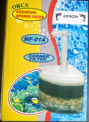 Orca Corner Filter Aquarium Fish Tank Filtration Biological Aeration ...