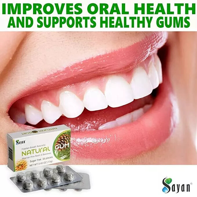 Sugar Free Chewing Gum All Natural Larch or Pine Tree Resin Flavor with ...