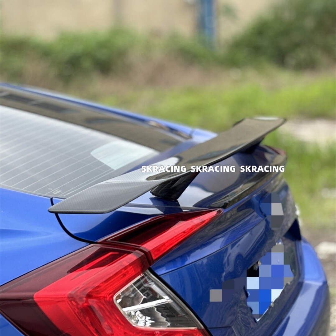 Universal GT-Style Racing For Car Real Carbon Fiber Wing Spoiler Rear ...