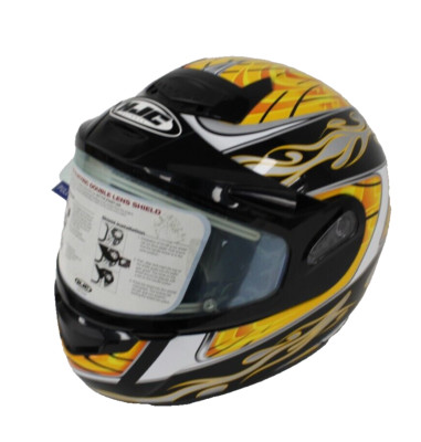 HJC CS-R1 FLARE MC3 SNOWMOBILE HELMET ELECTRIC SHIELD XS YELLOW 093-931 ...