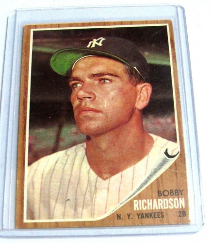 BOBBY RICHARDSON 1962 N.Y. Yankees 2B TOPPS CARD #65 BC#85 JM | eBay