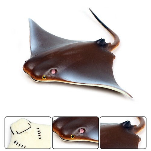 10.5cm Gray Manta Ray Fish PVC Toy Ocean Sea Animal Figure Kids Gift | eBay