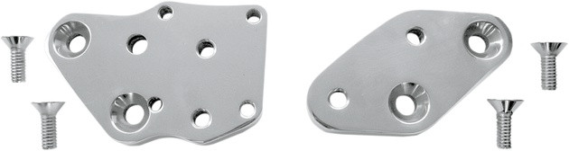 Accutronix Kick Back Adapter Plate 1-3/8" Back Chrome Harley Davidson ...