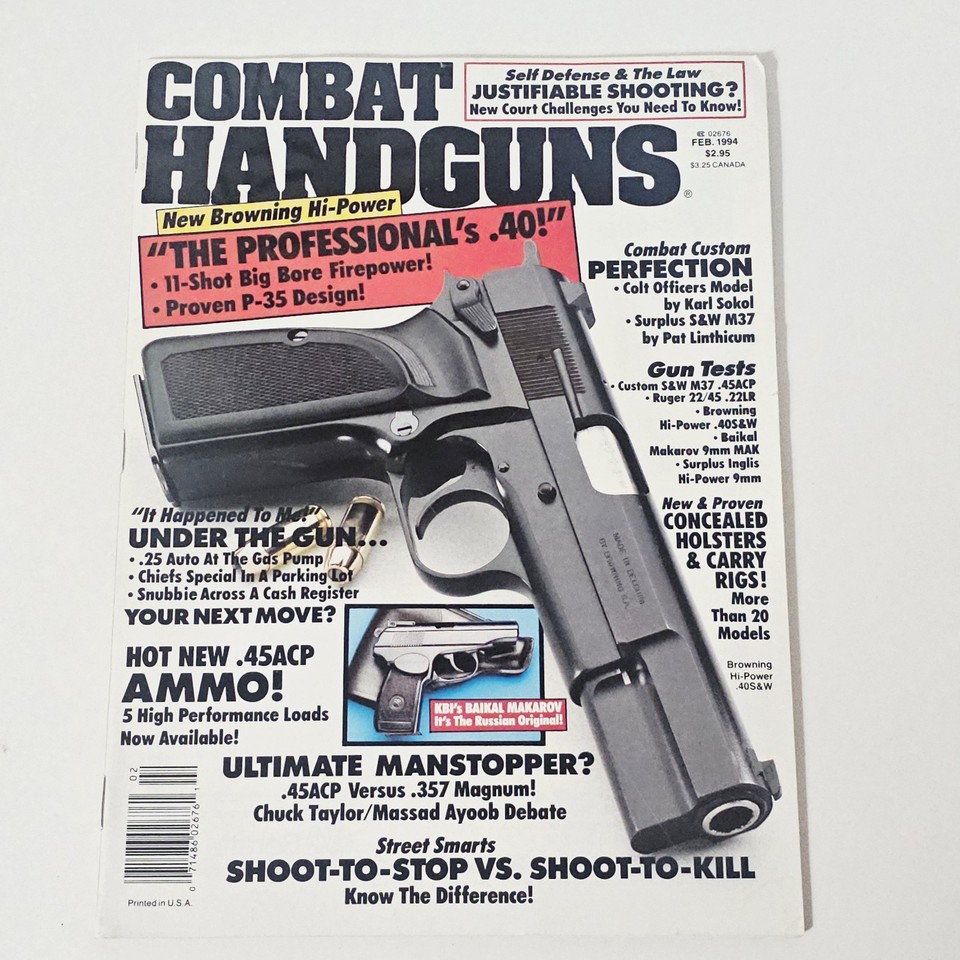 Combat Handguns Vintage Magazine Lot Of 14 Issues 1992-1994 Very Good ...