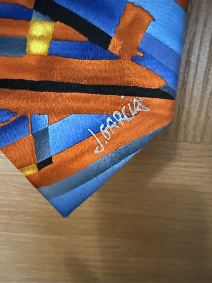 Men's J. Garcia Curves and Lines Collector’s Edition 100% Silk NeckTie ...