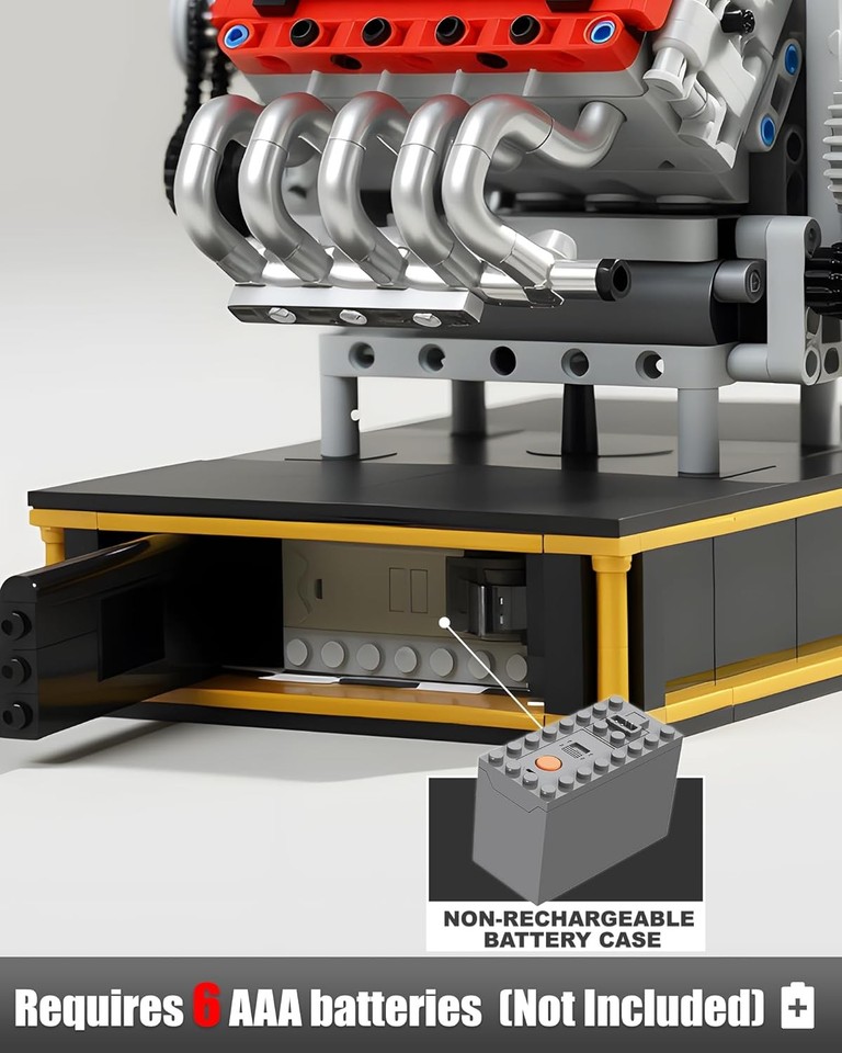 V8 Engine Building Set, Build Your Own Mini V8 Model Engine Kit That ...
