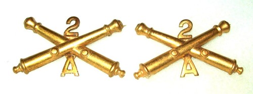 ORIGINAL 1905 - 1917 US 2nd ARTILLERY REGIMENT BATTERY A COLLAR ...