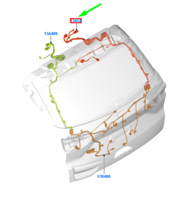 FORD KUGA MK3 Liftgate Lamp Socket And Wire Assy 2455395 NEW GENUINE | eBay