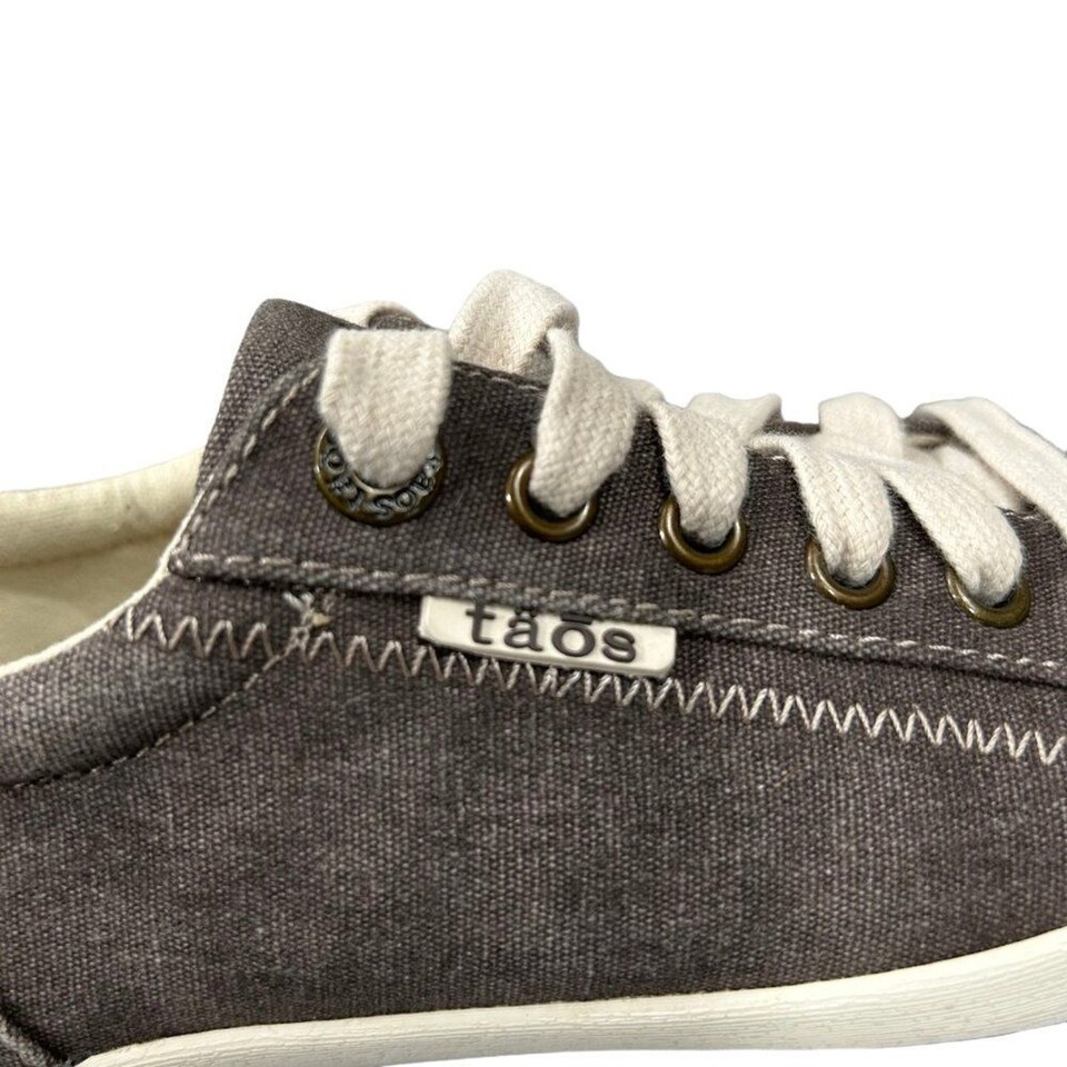 Taos Star Canvas Chocolate Washed Sneakers Size 5.5 | eBay