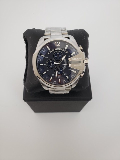 Diesel DZ4417 Mega Chief Chronograph 51mm Men's Stainless Steel Watch ...