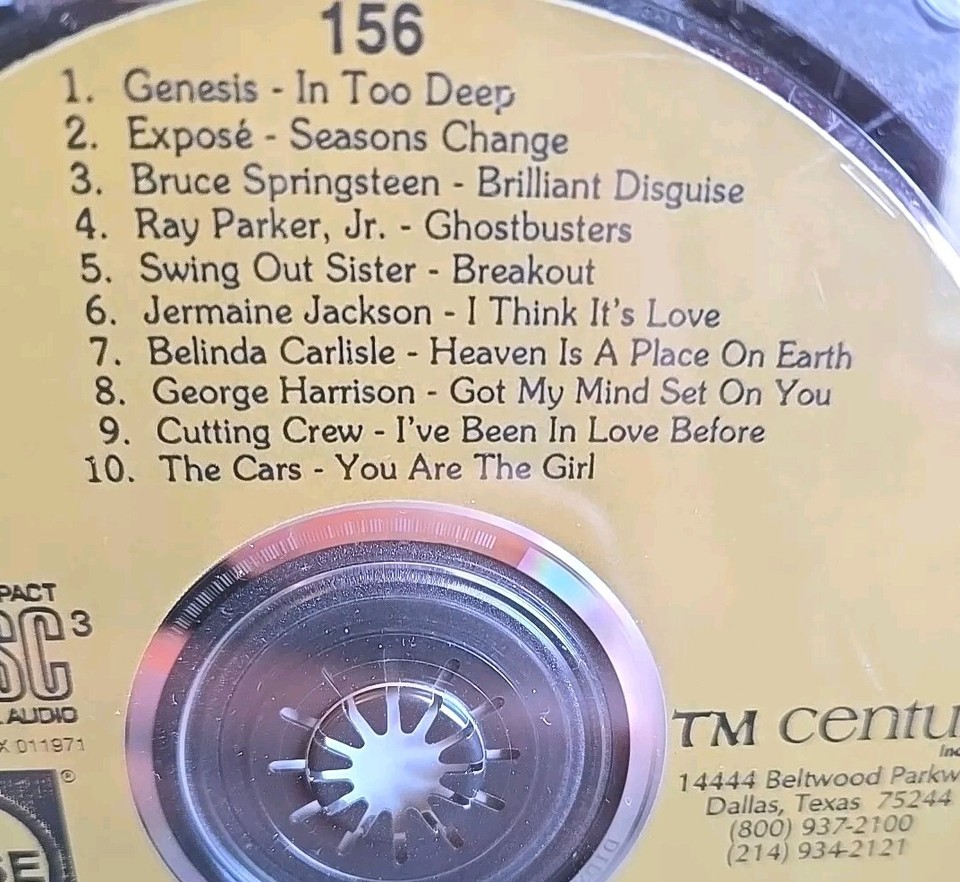 TM Century golddisc #156 CD Promo Rare Genesis Springsteen Cars Elton ...