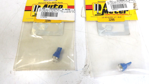 (2) AUTO METER LED Replacement Bulb - Blue P/N - 3286 | eBay
