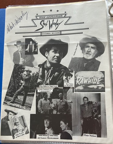 Sheb Wooley * 8x10 Autograph Photo * The Purple People Eater * Rawhide ...