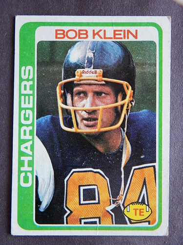 Bob Klein #187 Topps 1978 Football Card (San Diego Chargers) *VG | eBay