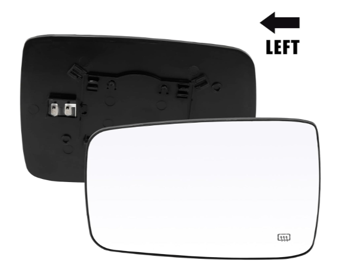 Driver Side, Heated Sideview Mirror, w/ Backing Plate; for Ram Series ...