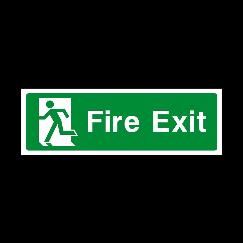 Fire Exit Plastic Sign or Sticker - Emergency Exit, Escape | eBay UK