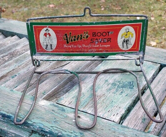 Old Advertising Premium Van's Boot Saver Rack Van Tilburg Minneapolis ...