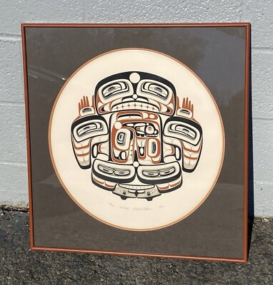 Duane Pasco "Tri-Orca" 1984 Native American Indigenous Style Lithograph ...