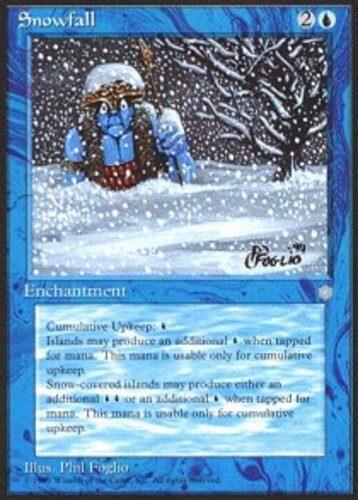 MTG: Snowfall [Moderately Played] Ice Age Magic the Gathering CCG TCG ...