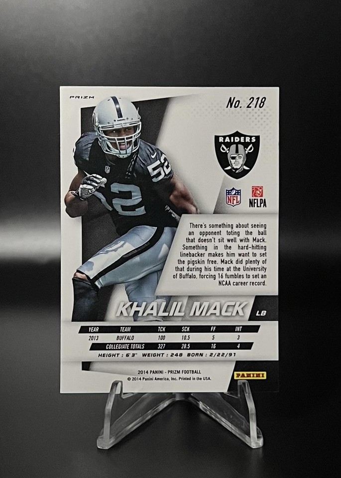 2014 Panini Prizm #218 - Khalil Mack Rookie Panini Logo Prizm RC | eBay