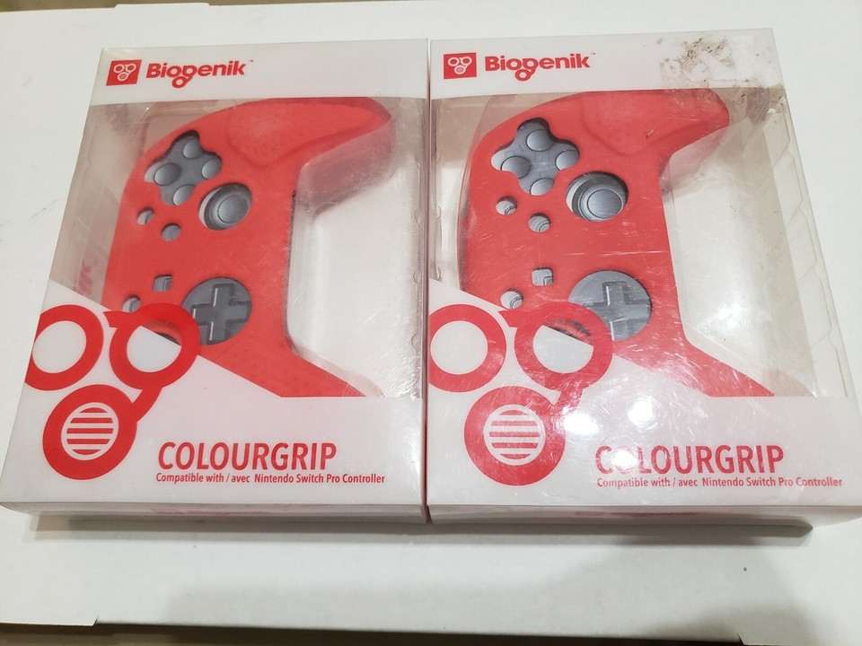2X Biogenik Nintendo Switch Pro Controller Grip new one sealed one open ...